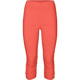 Heine Witt Damen Caprihose mit Abn&auml;hern am Knie, koralle, Gr&ouml;&szlig;e 36