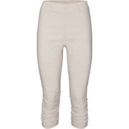 Heine Witt Damen Caprihose mit Abn&auml;hern am Knie, sand, Gr&ouml;&szlig;e 36