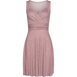 Vivance Damen Jerseykleid, rose-mauve-bedruckt, Gr&ouml;&szlig;e 34