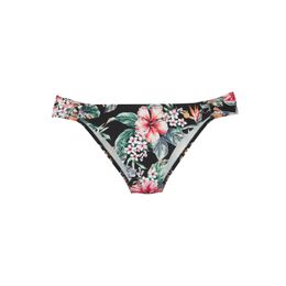 Lascana Damen Bikini-Hose, schwarz bedruckt, Gr&ouml;&szlig;e 36