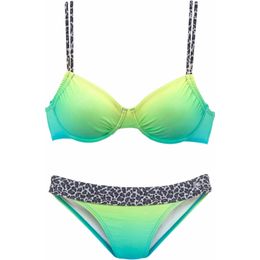 Kangaroos Damen B&uuml;gel-Bikini, t&uuml;rkis-gr&uuml;n, Gr&ouml;&szlig;e 40E