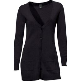 Heine Witt Damen Feinstrickjacke mit Taschen, schwarz, Gr&ouml;&szlig;e 42