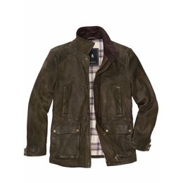 Mey & Edlich Mey & Edlich Herren Nubuk-Jacket Waxington Gr&uuml;n 100 % Leder (Lammnubuk)