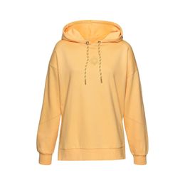 Buffalo Damen Hoodie, gelb, Gr&ouml;&szlig;e 48/50