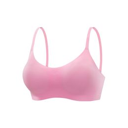 Nuance by Lascana Damen BH ohne B&uuml;gel ohne st&ouml;rende N&auml;hte, bubblegum rosa, Gr&ouml;&szlig;e M (40)
