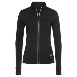 active by Lascana LASCANA ACTIVE Damen Laufjacke, schwarz, Gr&ouml;&szlig;e XL (48/50)