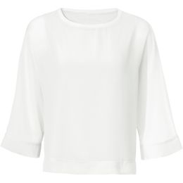 Heine Witt Damen Blusenshirt mit Fledermaus&auml;rmeln, ecru, Gr&ouml;&szlig;e 34