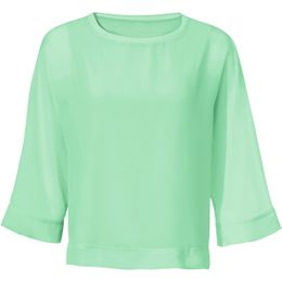 Heine Witt Damen Blusenshirt mit Fledermaus&auml;rmeln, apfelgr&uuml;n, Gr&ouml;&szlig;e 48/50