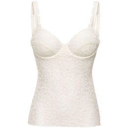 Nina von C. Damen BH-Hemd aus transparenter Spitze vornee, champagner, Gr&ouml;&szlig;e 75D