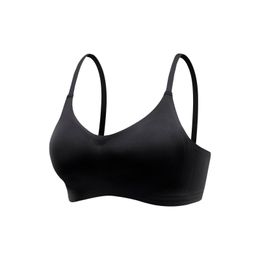 Nuance by Lascana Damen BH ohne B&uuml;gel ohne st&ouml;rende N&auml;hte, schwarz, Gr&ouml;&szlig;e M (40)