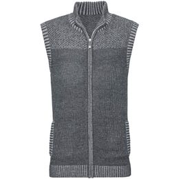 WITT Herren Strickweste, grau-meliert, Gr&ouml;&szlig;e 50