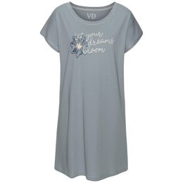 Vivance Dreams by Lascana Damen Nachthemd, graublau, Gr&ouml;&szlig;e 36/38