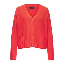 ELBSAND Damen Strickjacke, rot, Gr&ouml;&szlig;e 36/38
