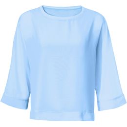 Heine Witt Damen Blusenshirt mit Fledermaus&auml;rmeln, puder, Gr&ouml;&szlig;e 40/42