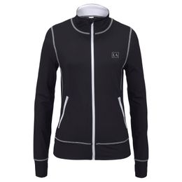 active by Lascana LASCANA ACTIVE Damen Trainingsjacke, schwarz-wei&szlig;, Gr&ouml;&szlig;e 32/34