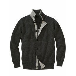 Mey & Edlich Mey & Edlich Herren Alpin-urbane Strickjacke Grau 100 % Wolle