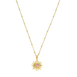 PURELEI Sun Rosenquarz Kette