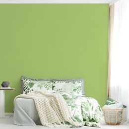 Bilderwelten Fototapete Vliestapete Unifarben Wandtapete einzigartig - Colour Spring Green - Deko Wohnzimmer Schlafzimmer