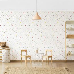 Bilderwelten Mustertapete Himmel Illustration Wandtapete bunt - No.YK34 Bunte Sterne - Himmel Kinderzimmer Baby M&auml;dchen Jungen
