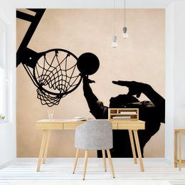 Bilderwelten Tapete - Fototapete Kinderzimmer - Basketball - Kindertapete Kinder Jungen M&auml;dchen Babyzimmer - auch selbstklebend