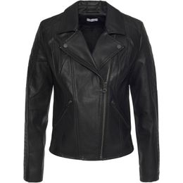 Lascana Damen Lederimitatjacke, schwarz, Gr&ouml;&szlig;e 44