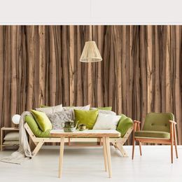 Bilderwelten Fototapete Vliestapete modern Holzoptik einzigartig - Arariba - Deko Wohnzimmer Schlafzimmer