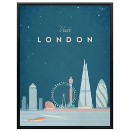 Bilderwelten Leinwandbild Reiseposter - London