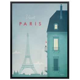 Bilderwelten Leinwandbild Reiseposter - Paris