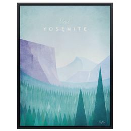 Bilderwelten Leinwandbild Reiseposter - Yosemite Park