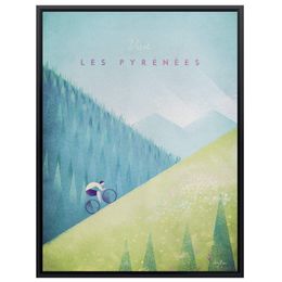 Bilderwelten Leinwandbild Reiseposter - Die Pyren&auml;en