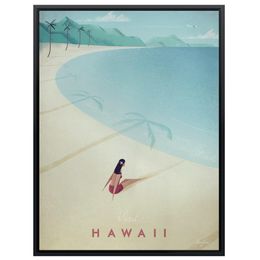 Bilderwelten Leinwandbild Reiseposter - Hawaii