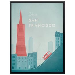 Bilderwelten Leinwandbild Reiseposter - San Francisco