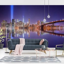 Bilderwelten Fototapete Stadt Motiv Wandtapete blau - In Memorial - New York Wohnzimmer Schlafzimmer