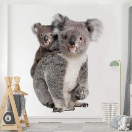 Bilderwelten Tapete - Fototapete Koalab&auml;ren Mama und Baby - Wandtapete Schlafzimmer Wohnzimmer modern - auch kleisterfrei