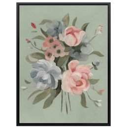 Bilderwelten Leinwandbild - Hochformat Bouquet in Pastell II