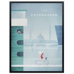 Bilderwelten Leinwandbild Reiseposter - Kopenhagen