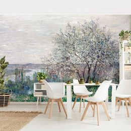Bilderwelten Tapete - Kunst & Malerei Fototapete Claude Monet - Fr&uuml;hlingsstimmung - Schlafzimmer Wohnzimmer - inkl. Kleister oder selbstklebend
