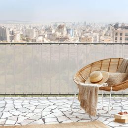 Balkon Sichtschutz Meersand