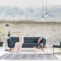 Bilderwelten Fototapete Horizont-Kante I - Vliestapete nach Ma&szlig; Abstrakt Kunstdruck Wohnzimmer Schlafzimmer Bad Badezimmer K&uuml;che Flur Esszimmer