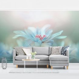 Bilderwelten Tapete - Fototapete Zarte Bl&uuml;ten in Pastell - Blumentapete Wandtapete Schlafzimmer Wohnzimmer modern - auch selbstklebend
