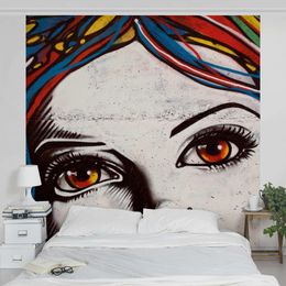 Bilderwelten Tapete - Fototapete Punk Graffiti - Wandtapete Schlafzimmer Wohnzimmer modern - auch kleisterfrei