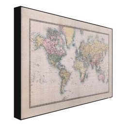 Bilderwelten Wechselbild Vintage Weltkarte um 1850