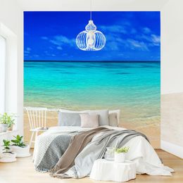 Bilderwelten Tapete - Fototapete Strand - Paradise Beach I - Bildtapete Schlafzimmer Wohnzimmer modern - auch kleisterfrei