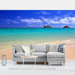 Bilderwelten Tapete - Fototapete Strand - Paradise Beach - Wandtapete Schlafzimmer Wohnzimmer modern - auch kleisterfrei