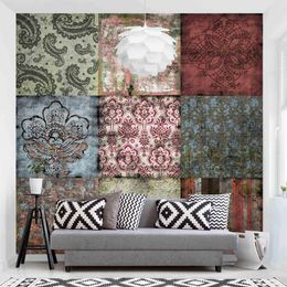 Bilderwelten Barock Mustertapete - Vintage Old Patterns - Shabby Paisley - Wandtapete Schlafzimmer Wohnzimmer - auch selbstklebend