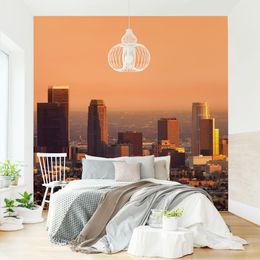 Bilderwelten Tapete - Fototapete Skyline - Skyline of Los Angeles - Wandtapete Schlafzimmer Wohnzimmer modern - auch kleisterfrei