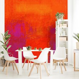 Bilderwelten Fototapete originell Abstrakt Wandtapete rot - Petra Sch&uuml;&szlig;ler - Magenta Energy - Deko Wohnzimmer Schlafzimmer