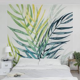 Bilderwelten Fototapete Tropisches Blattwerk - Palme