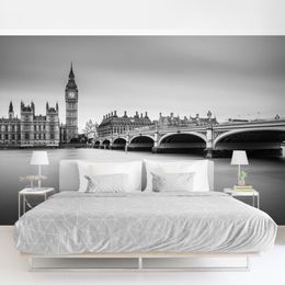 Bilderwelten Fototapete Stadt Motiv Wandtapete einzigartig - Westminster Br&uuml;cke und Big Ben - Architektur Wohnzimmer Schlafzimmer