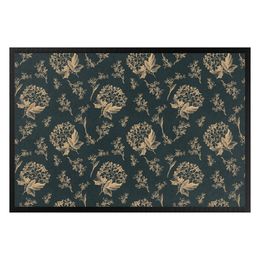 Bilderwelten Fu&szlig;matte in 3 Gr&ouml;&szlig;en Vintage einzigartig Blumen original - Vintage Hortensie - Retro Schmutzfangmatte Fu&szlig;abtretter